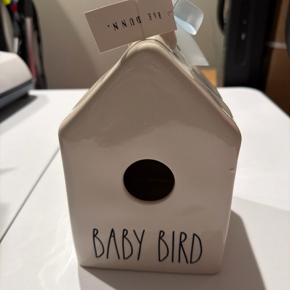 Rae Dunn | Accents | Rae Dunn Cream Baby Bird House With Ribbon | Poshmark